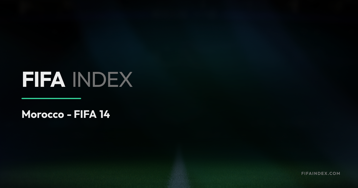 Morocco - FIFA 14 - FIFA Index